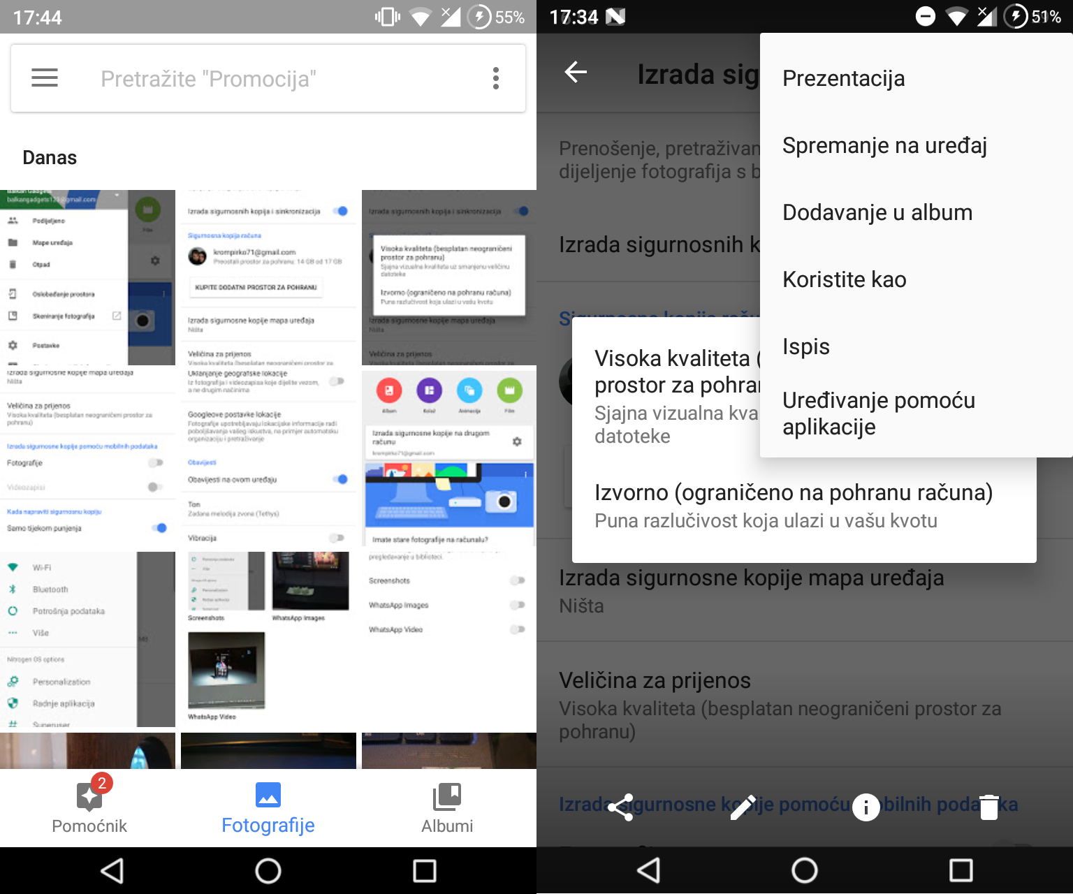 Sigurnosno spremanje fotografija i oslobađanje memorije uz - Google Fotografije - Bajtbox