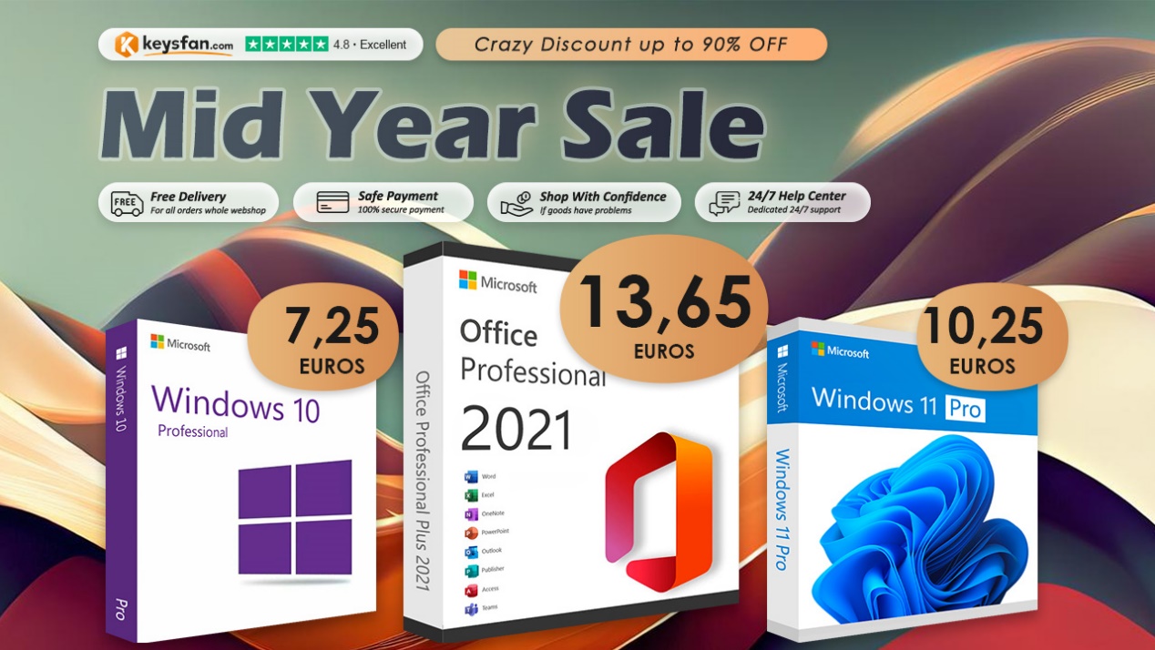 Specijalna ponuda! Windows već od 7.25 EUR, Office 2021 već od 13.65 ...