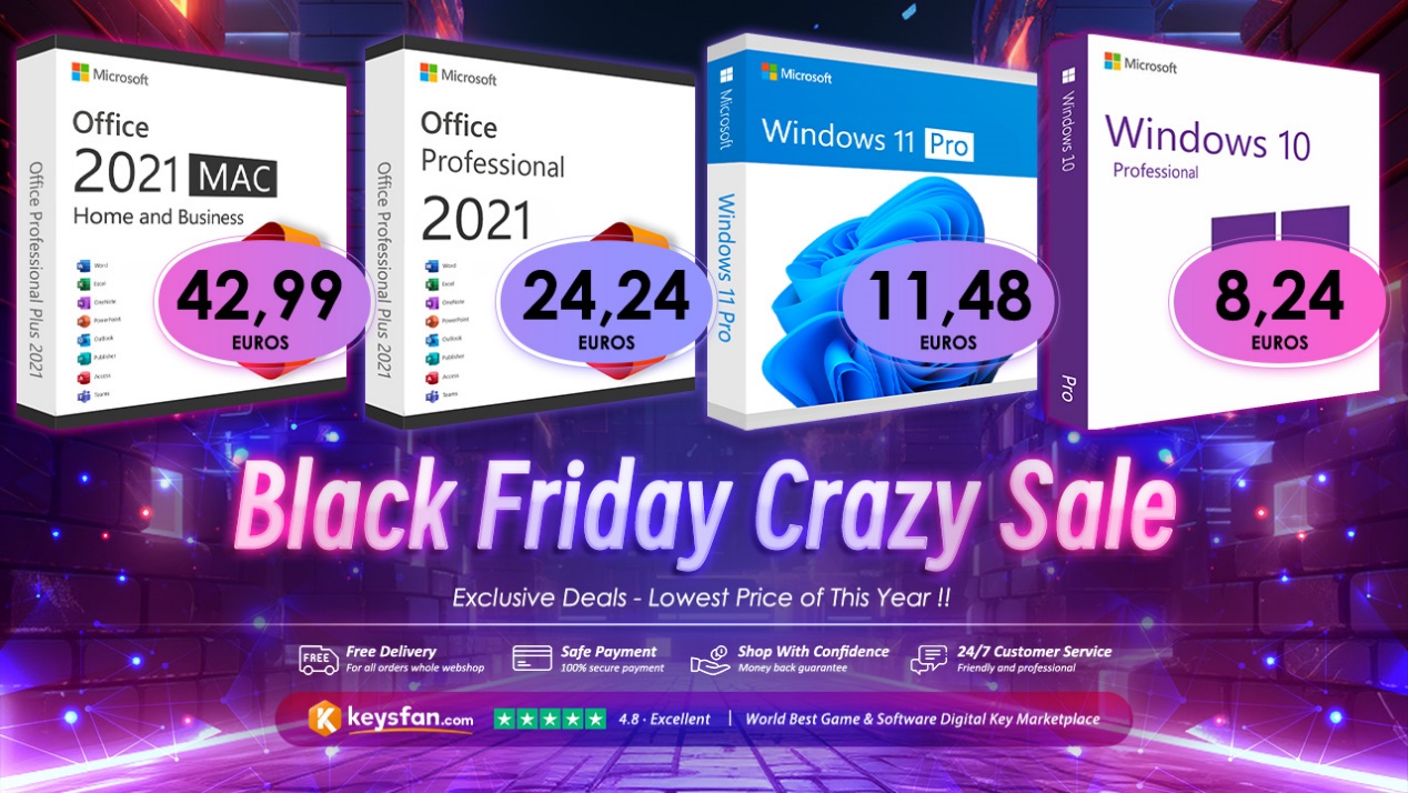 Ludi Black Friday! Windows i Office po najnižim cijenama na Keysfan ...